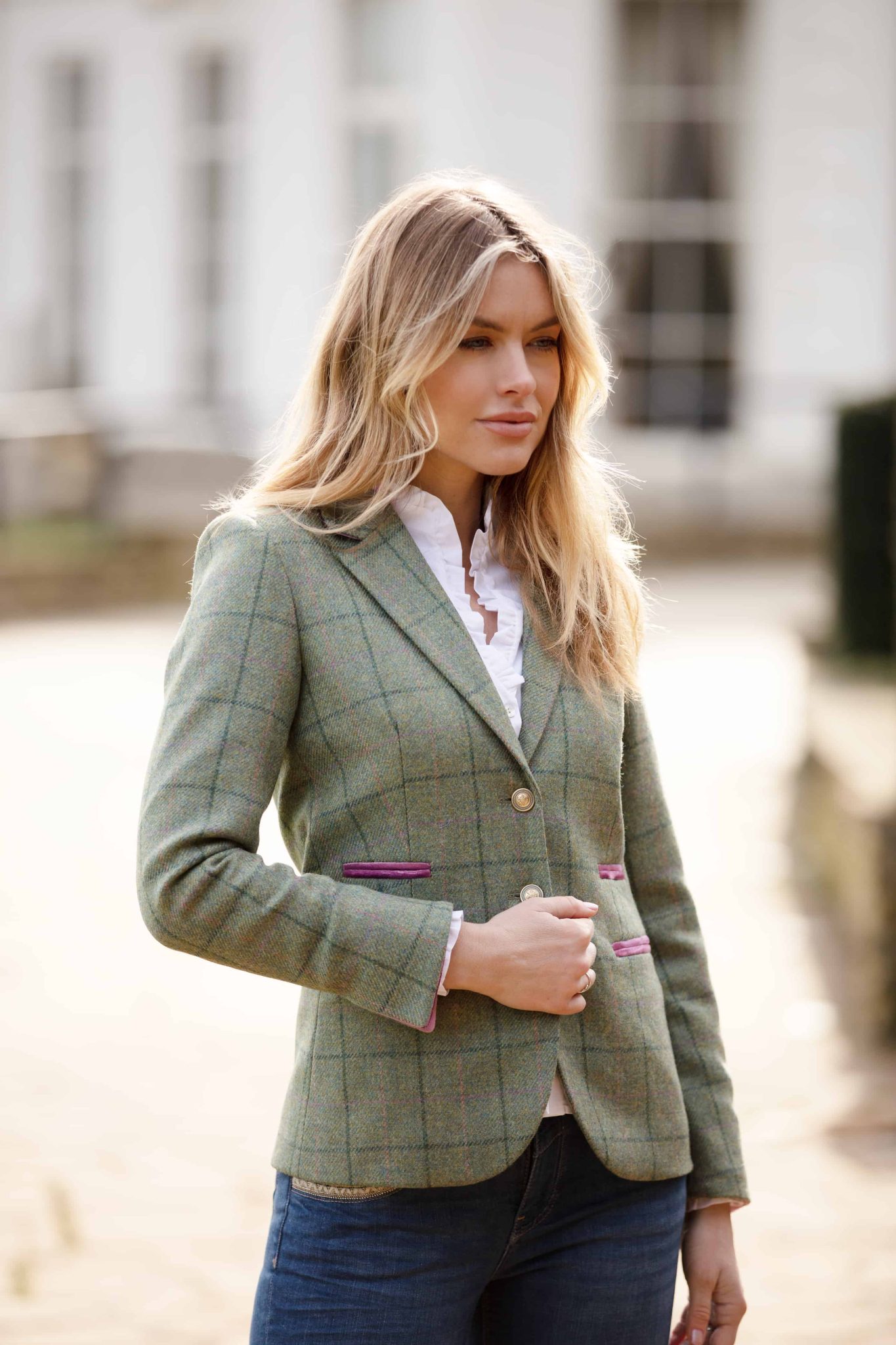 Emmy Green Check Jacket - Laurie & Jules