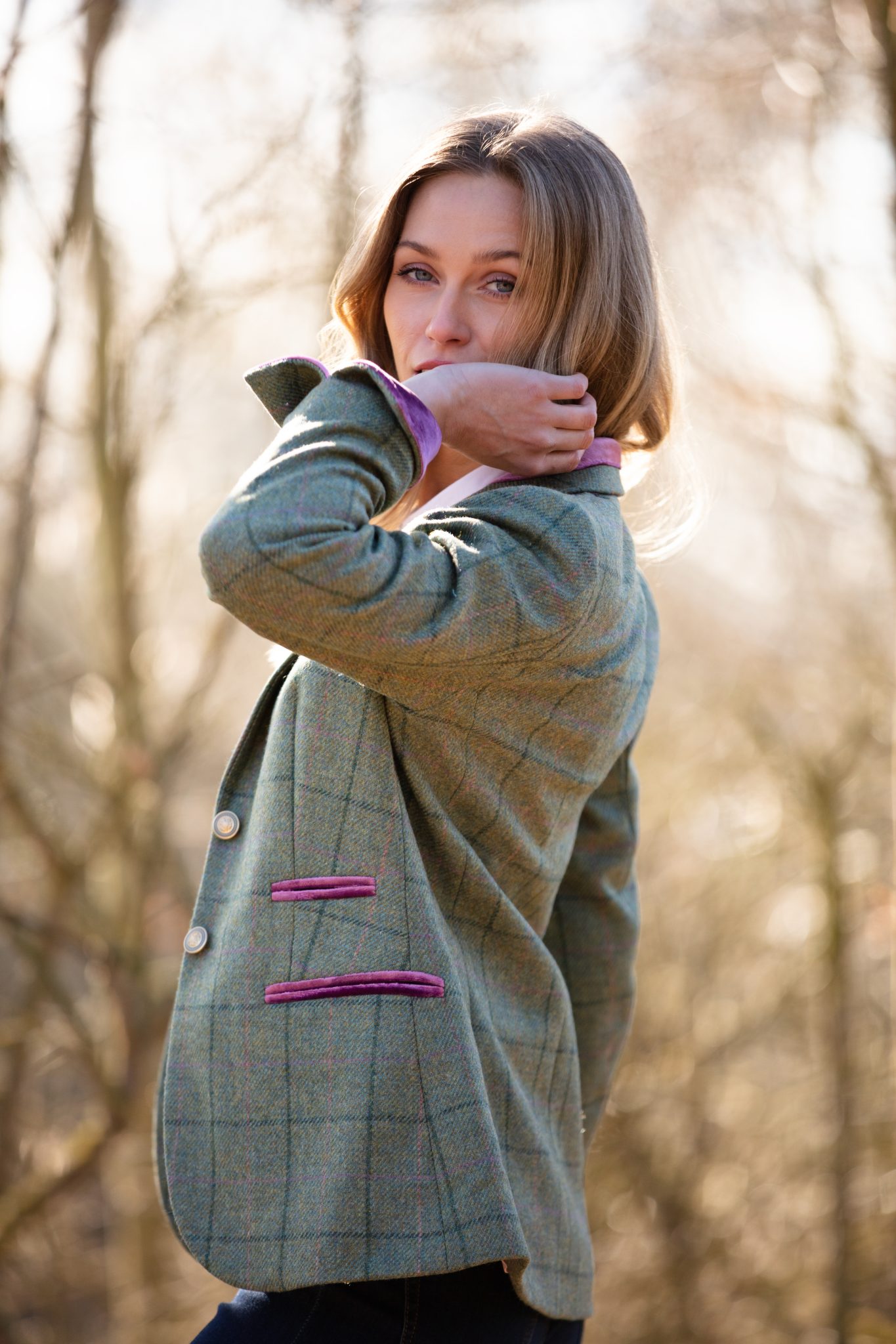 Emmy Green Check Jacket - Laurie & Jules