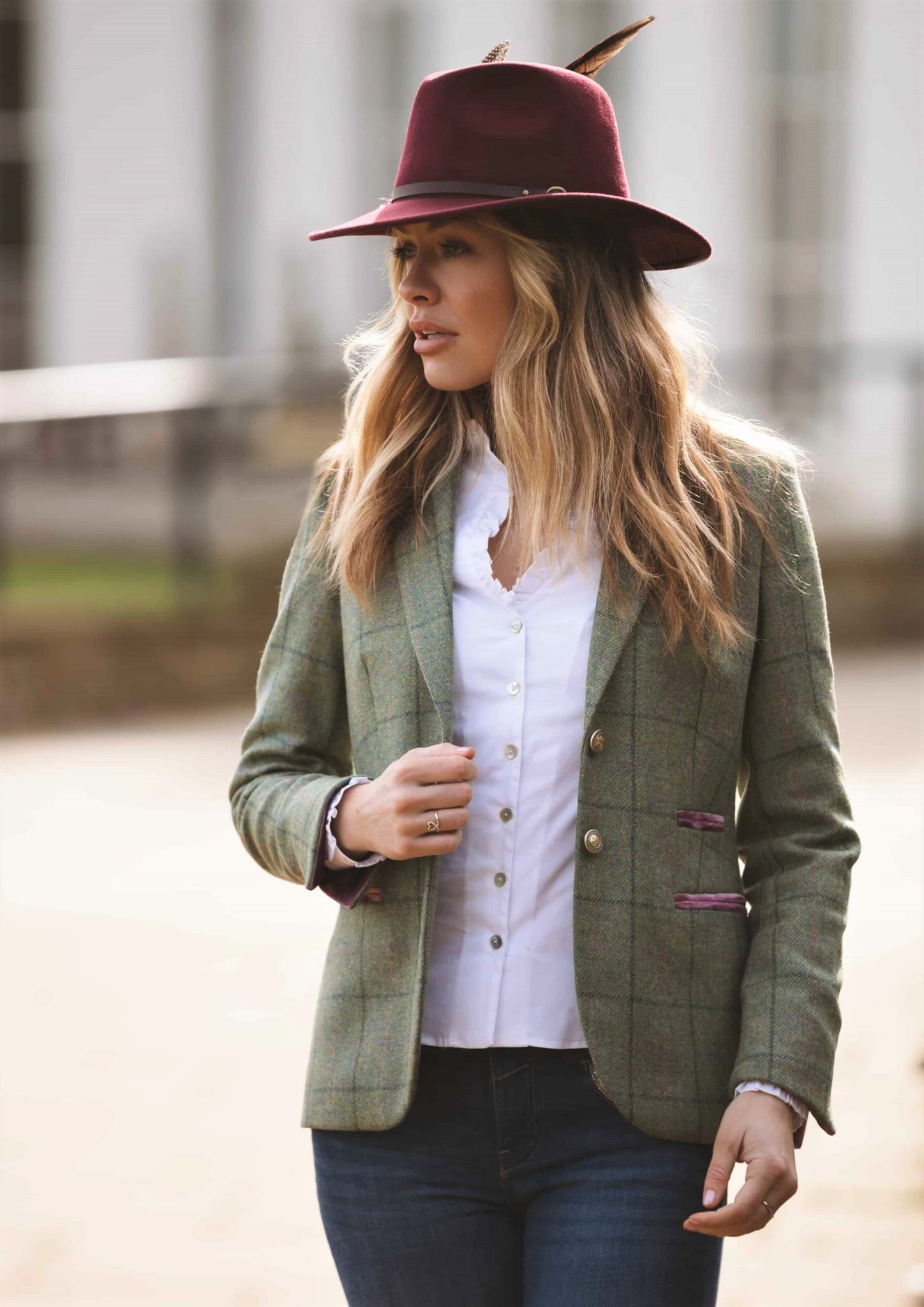 Emmy Green Check Jacket - Laurie & Jules