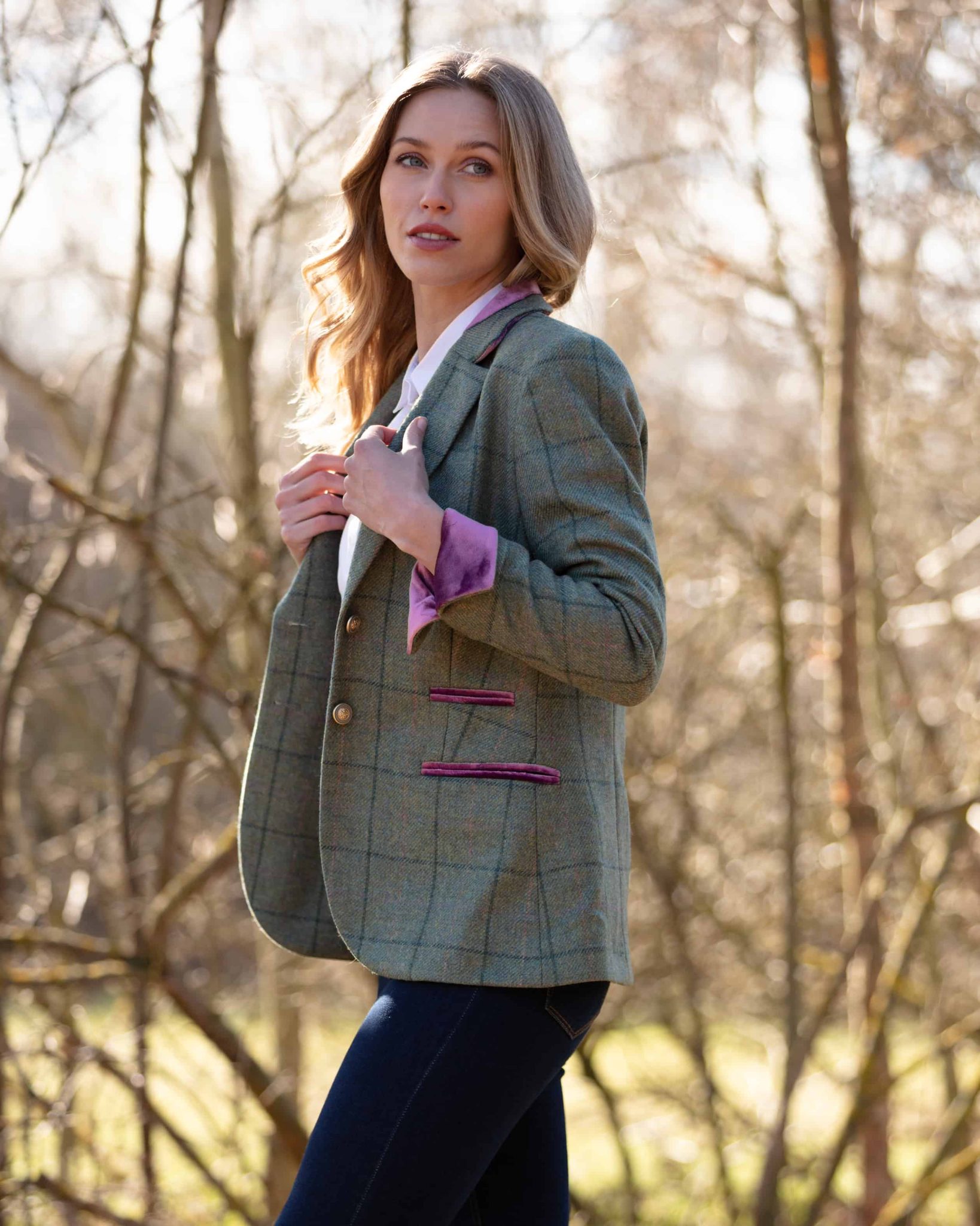 Emmy Green Check Jacket - Laurie & Jules