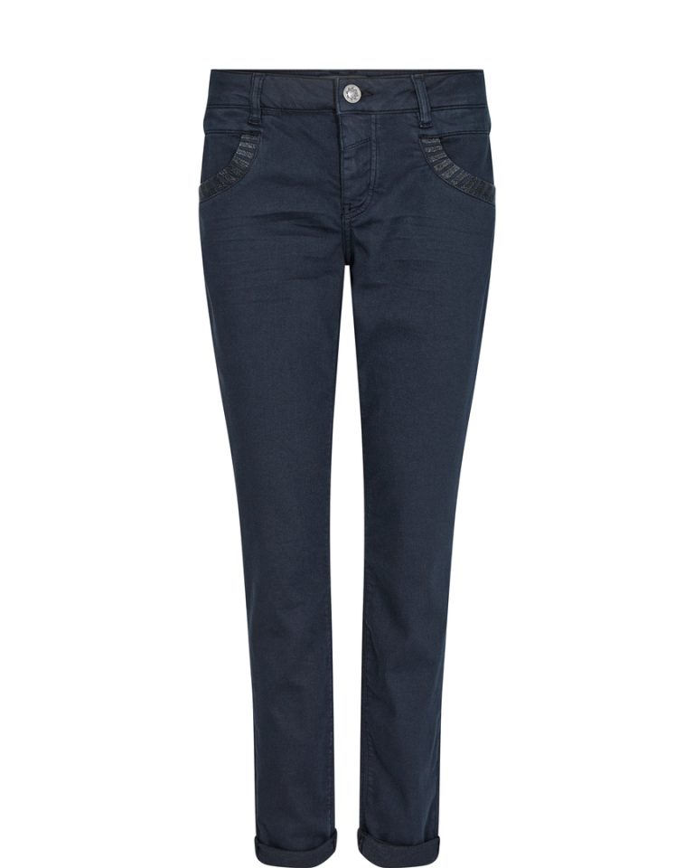 Mos Mosh Naomi Treasure Pants Navy - Laurie & Jules